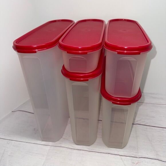 Tupperware | Kitchen | Tupperware Modular Mate Super Oval 5 5 Piece Set ...